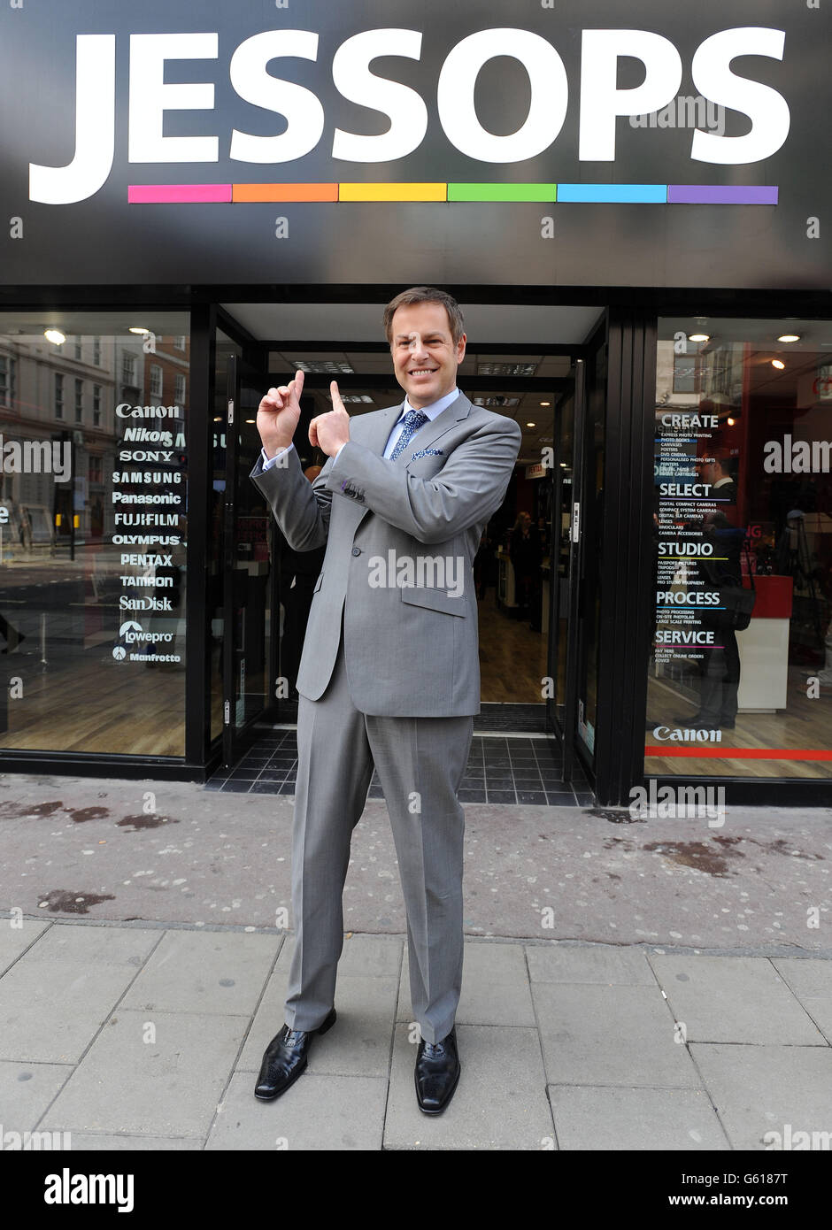 Dragons' Den star Peter Jones stands outside the Jessops store in ...