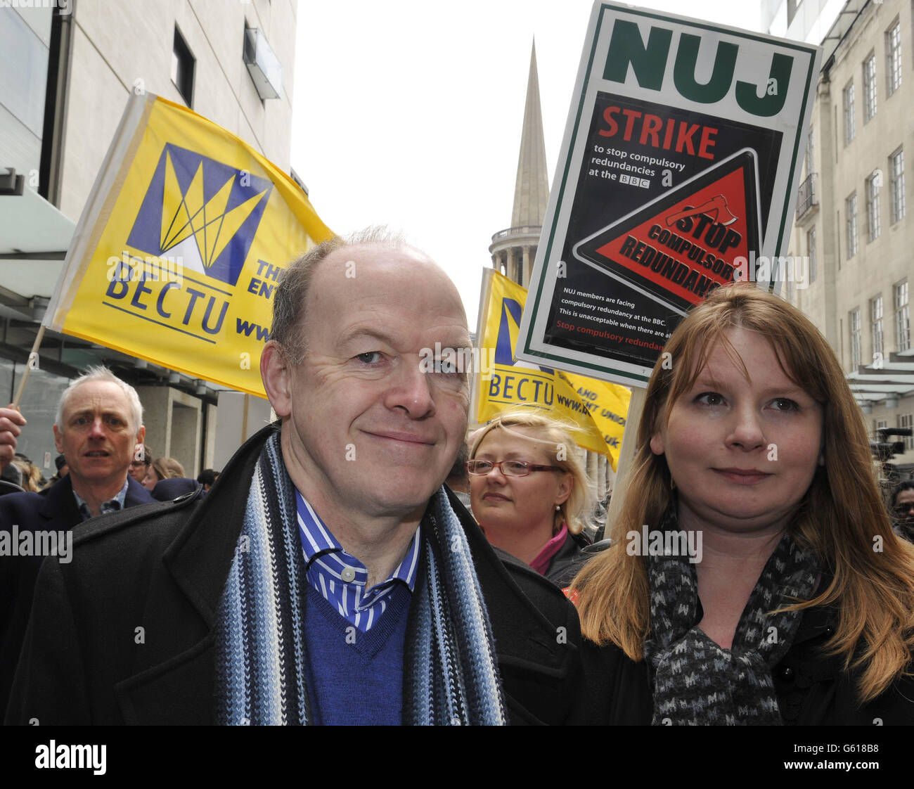 Gerry Morrissey, General Secretary of Bectu and Michelle Stanistreet ...