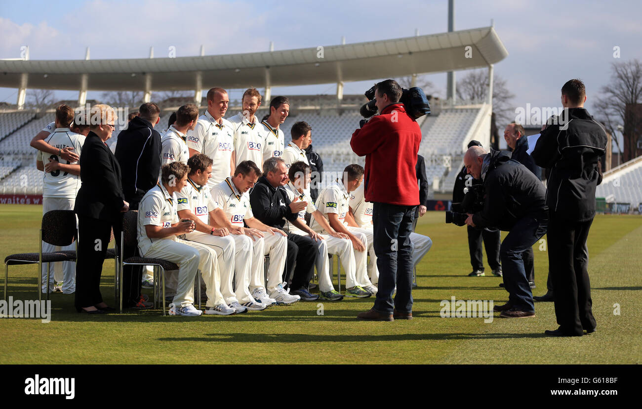 Nottinghamshire County Cricket Club during the photocall at Trent ...