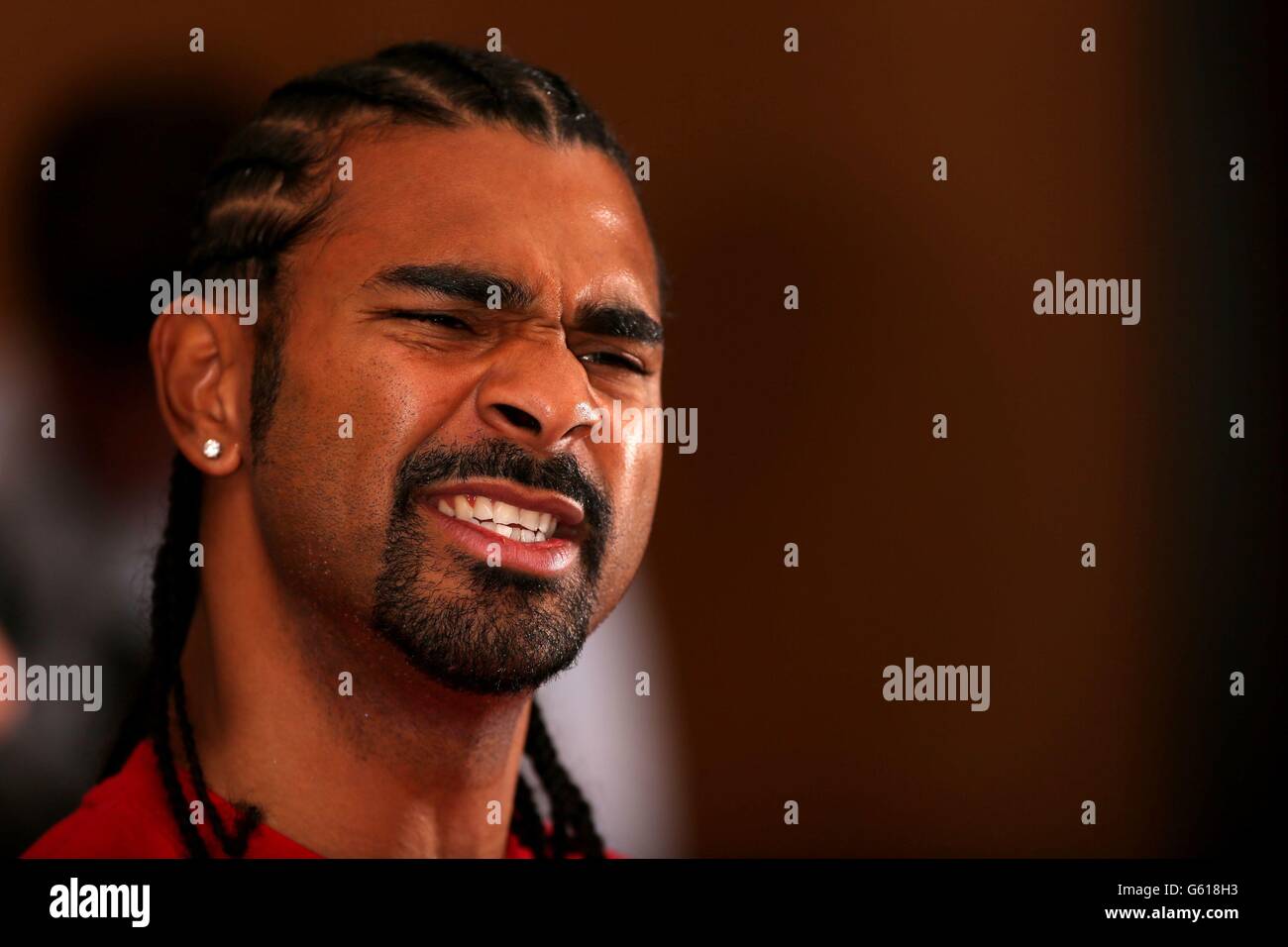 David haye during the press conference at park plaza riverbank hi-res ...