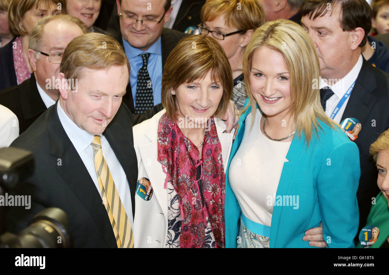 Taoiseach Enda Kenny, and Kathleen McEntee congratulate her daughter ...