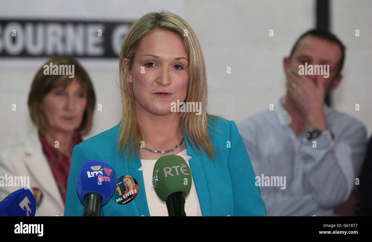 L-R Kathleen McEntee, her daughter Helen McEntee and Uncle Andy McEntee ...