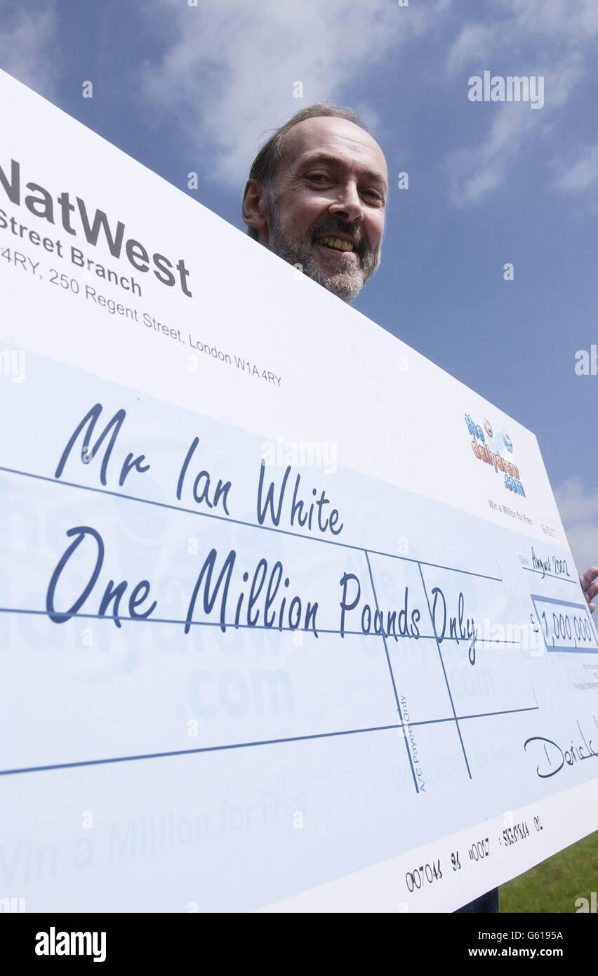 Ian White - Internet Lottery Winner Stock Photo - Alamy