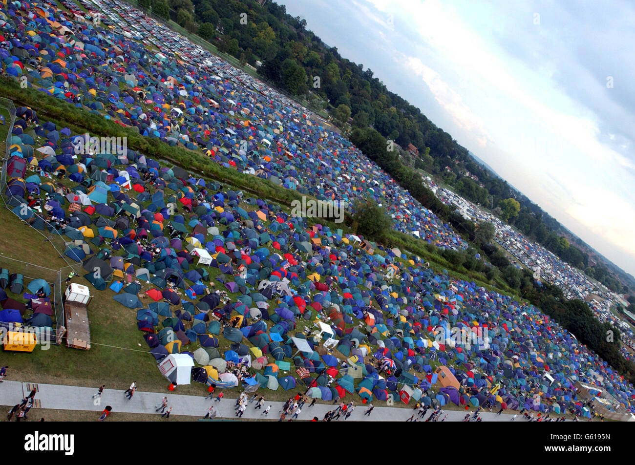 Aerial View - Reading Festival Stock Photo - Alamy