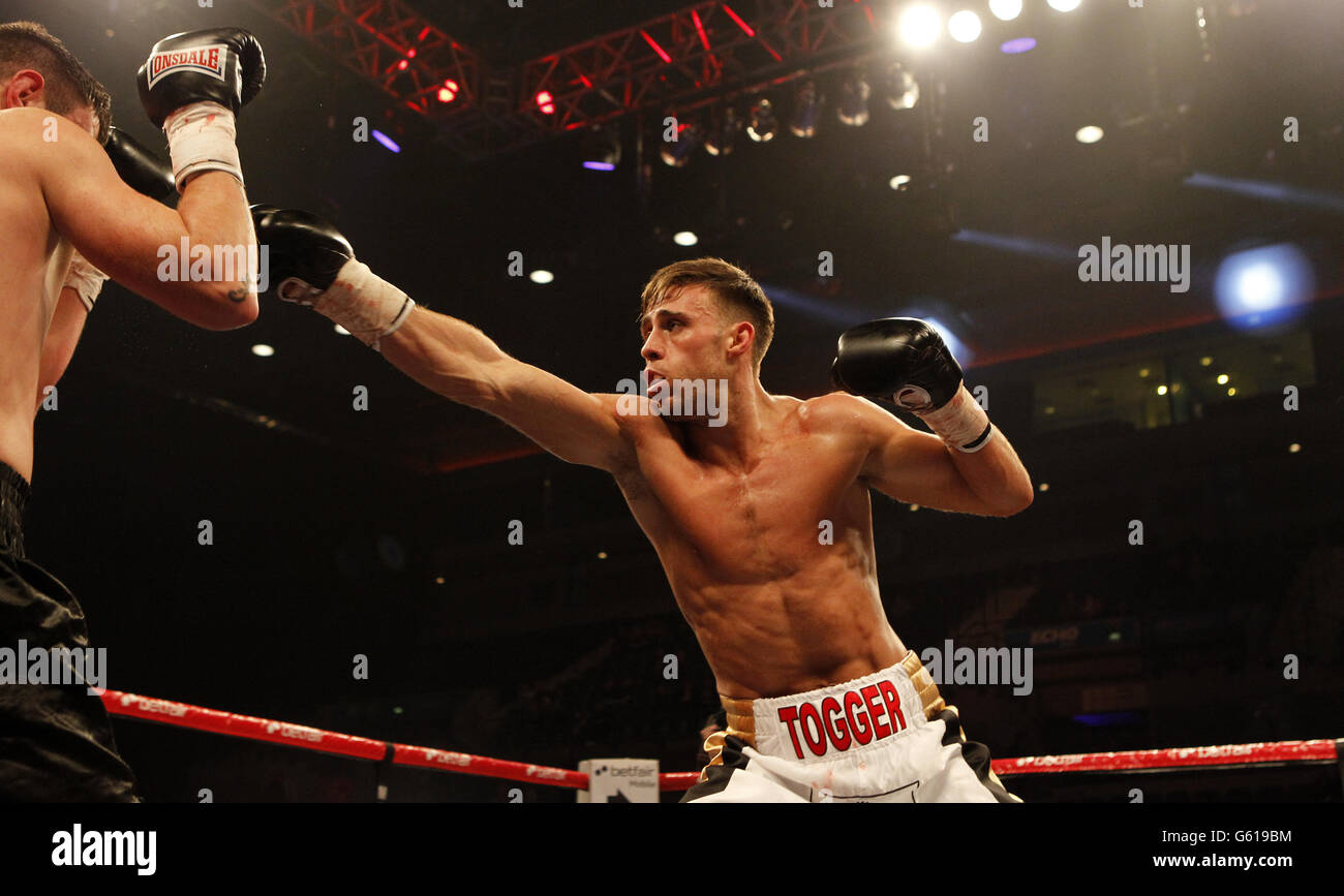 Chris Perry-Metcalf in action against Liam Griffiths in their ...