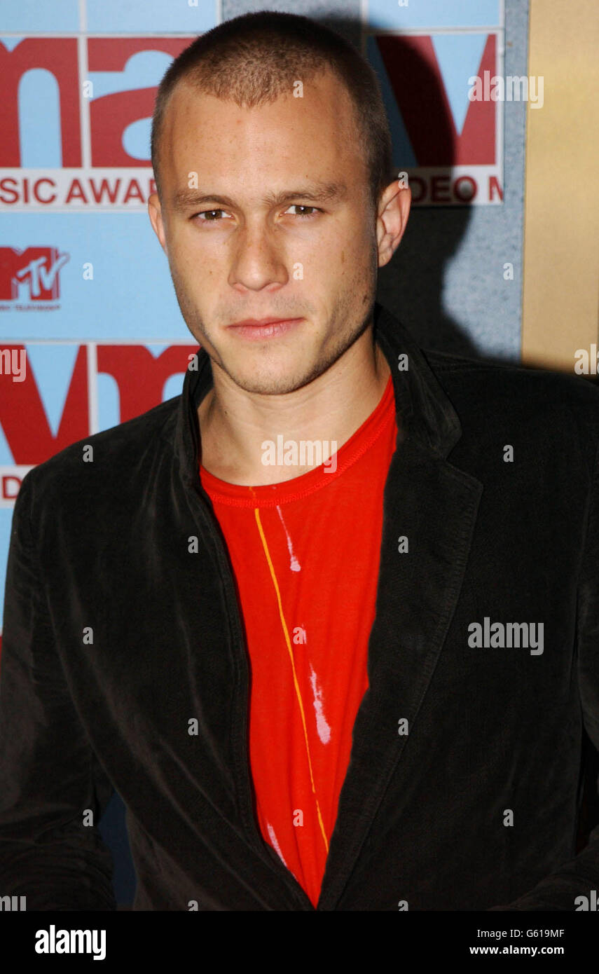 Actor Heath Ledger arriving at the MTV Video Music Awards, Radio City ...