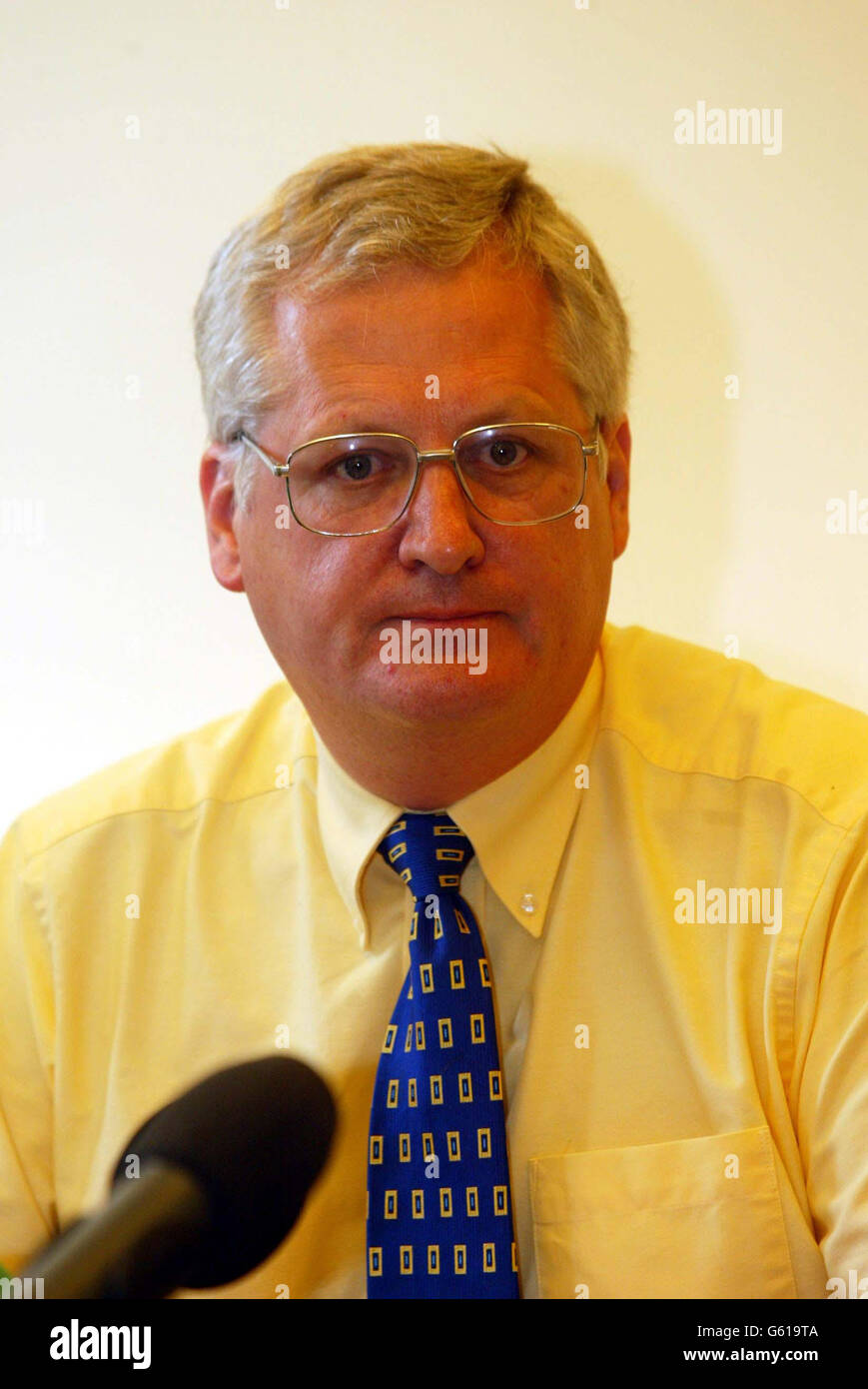 Director of Education for Cambridgeshire, Andrew Baxter, at a press ...