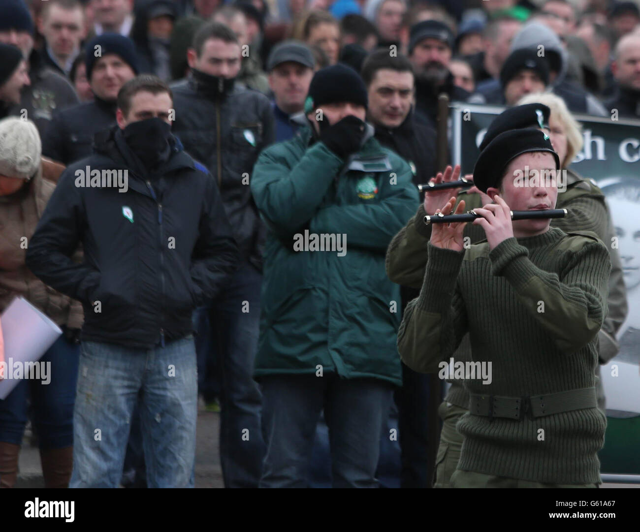 Members of the 32 County Sovereignty Movement gather for their Easter ...