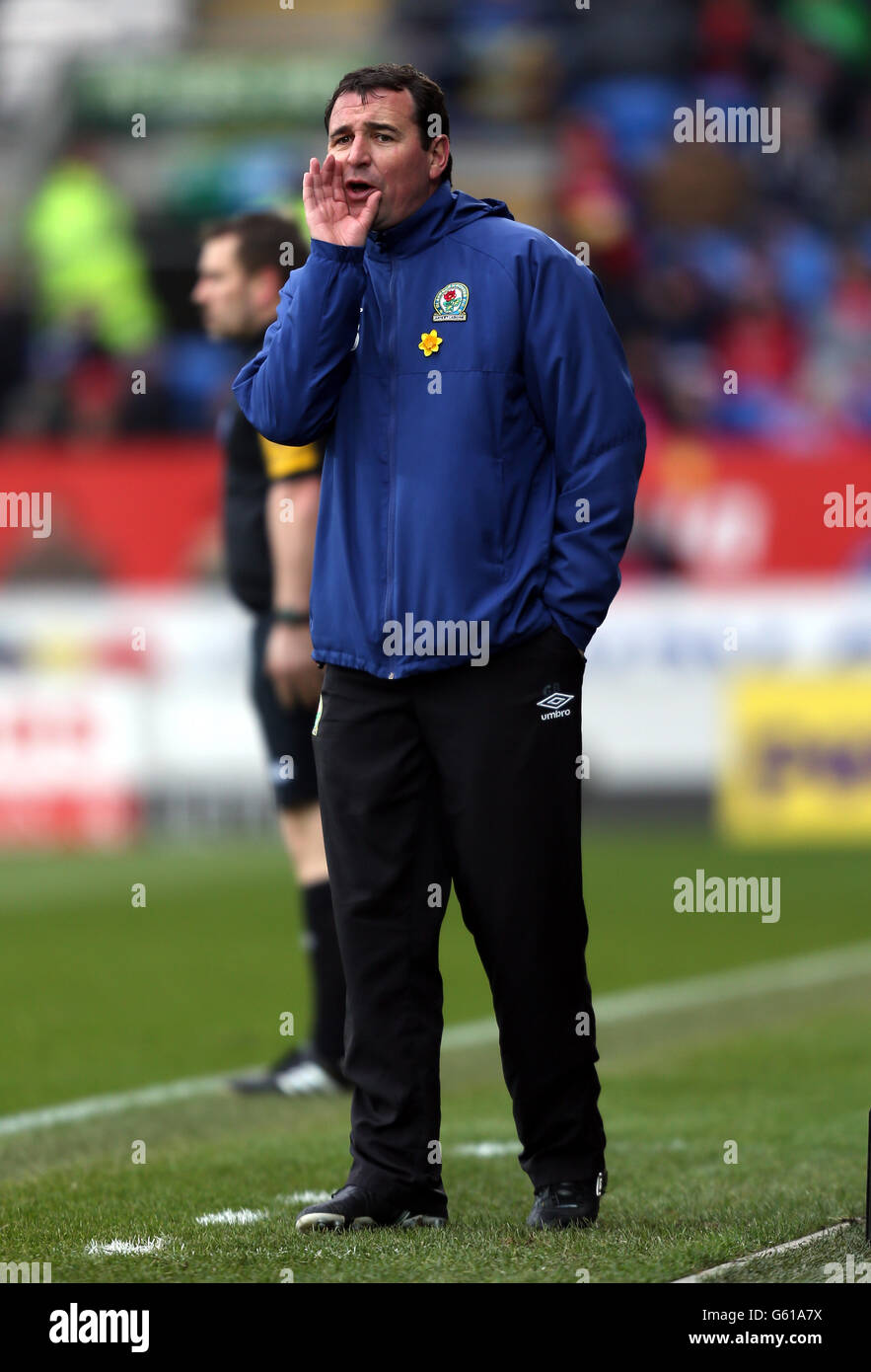 Blackburn Rovers manager Gary Bowyer during the npower Football League ...