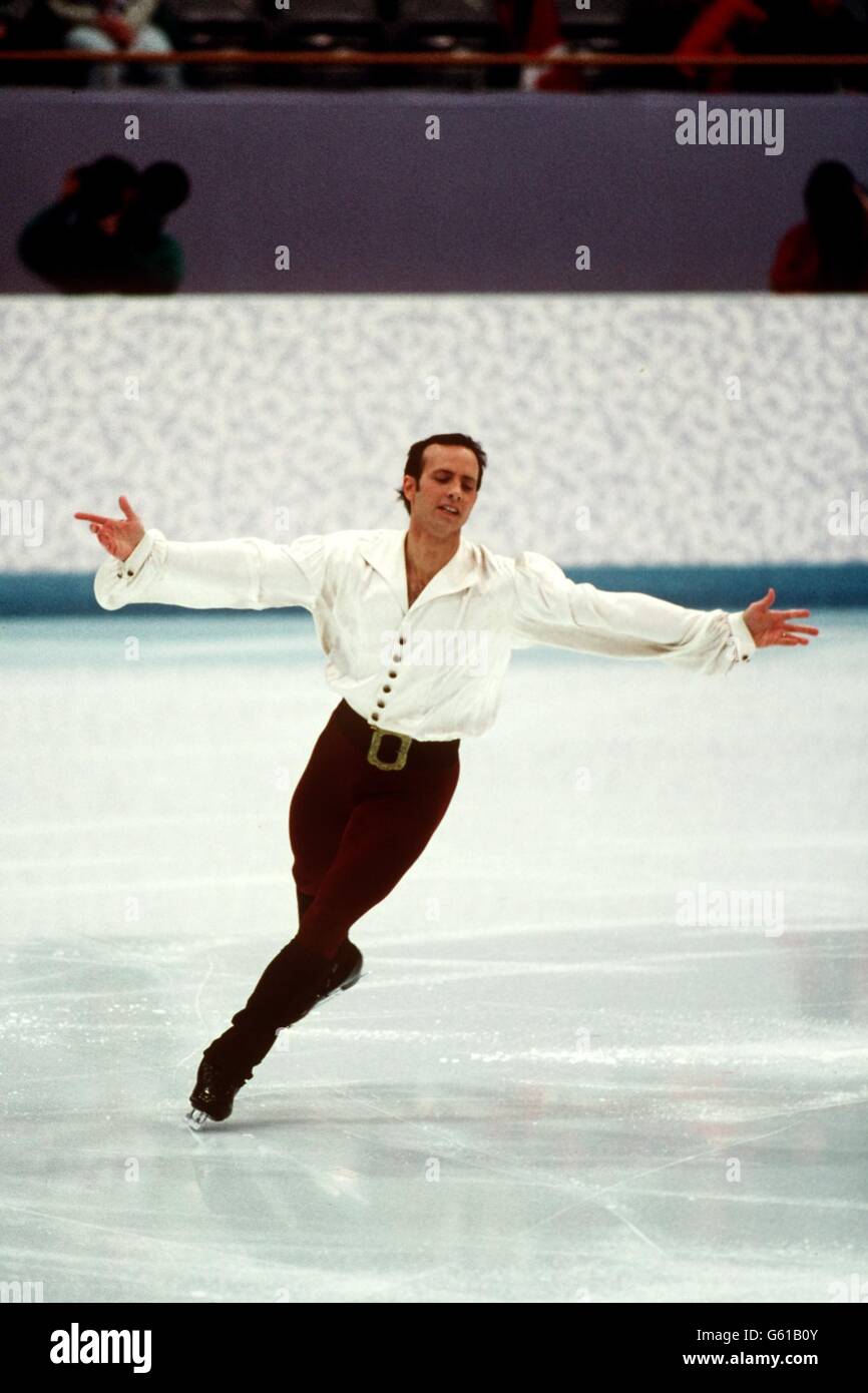 Lillehammer Winter Olympics. Ice Skating Brian Boitano, USA Stock Photo ...