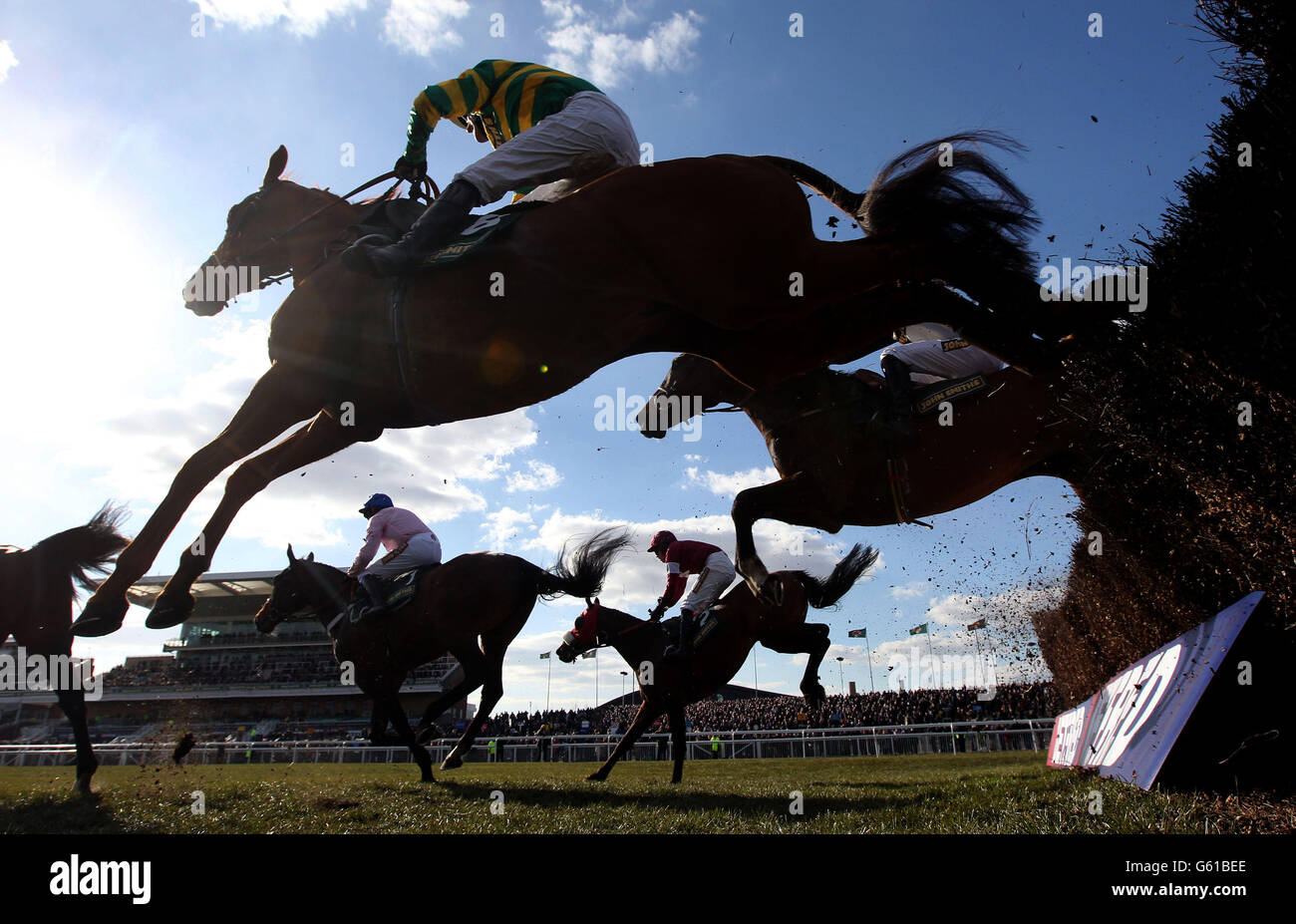 Aintree Grand National Jump High Resolution Stock Photography and ...