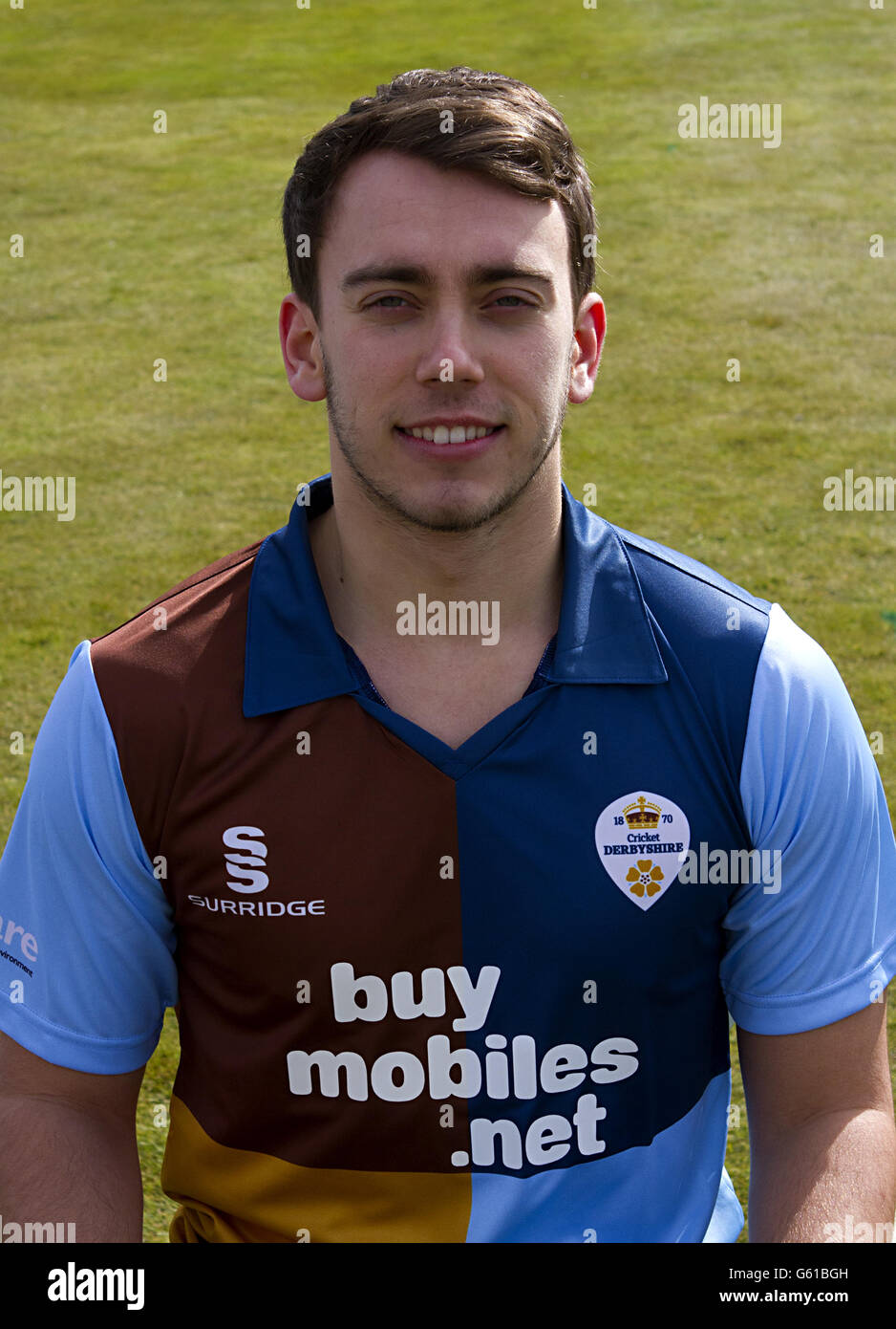 Cricket - Derbyshire CCC 2013 Photocall - County Ground. Alex Hughes ...