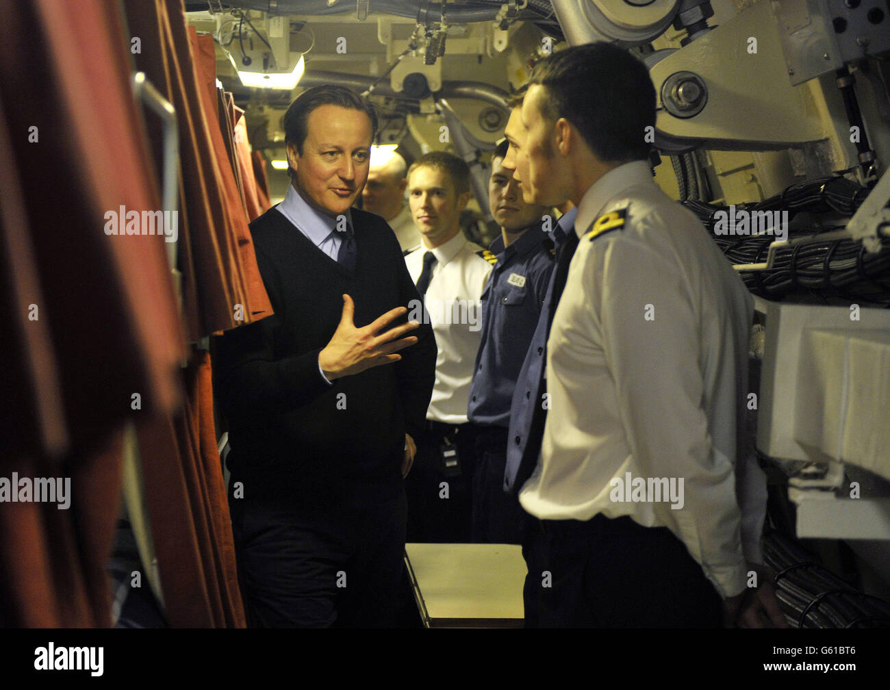 Prime Minister David Cameron visits Vanguard Class Submarine HMS ...