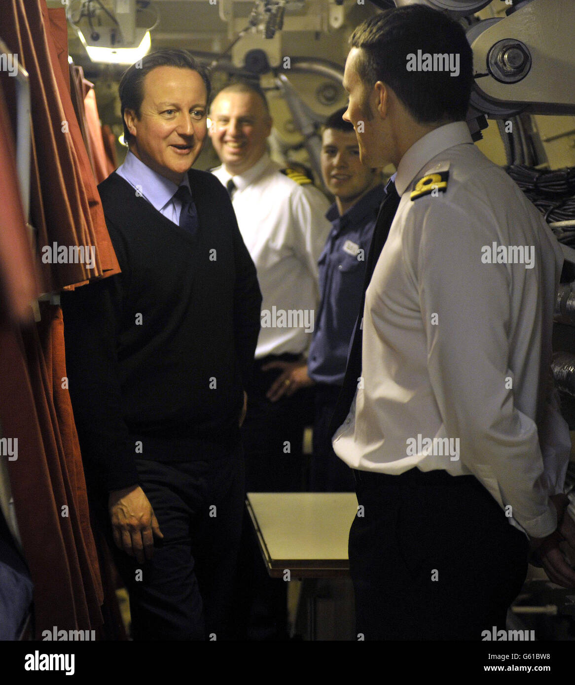 Prime Minister David Cameron visits Vanguard Class Submarine HMS ...