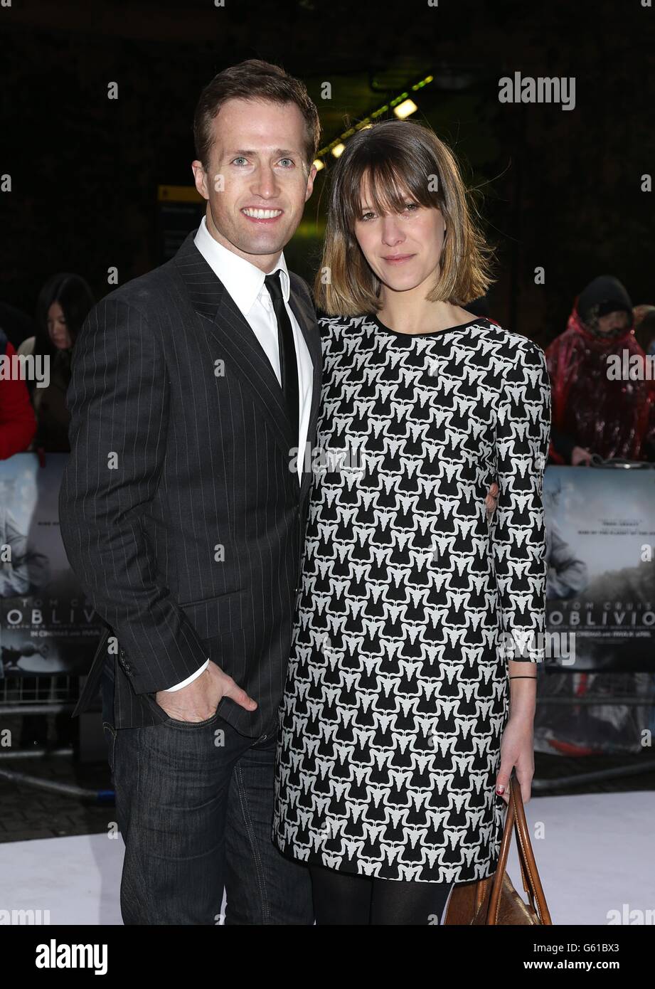 Humphrey Berney and Charlotte Taylor arriving for the premiere of ...