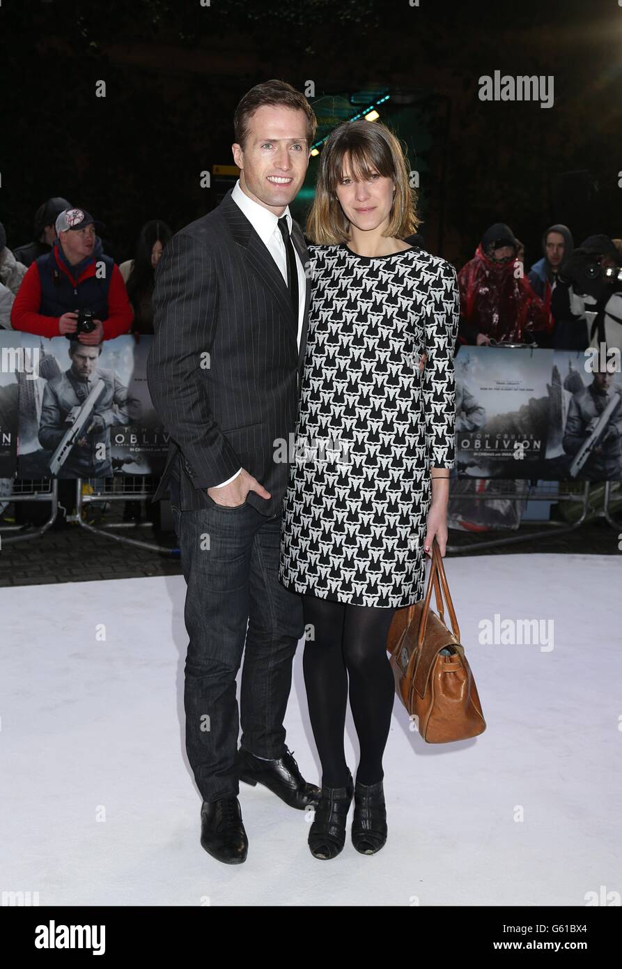 Humphrey Berney and Charlotte Taylor arriving for the premiere of ...