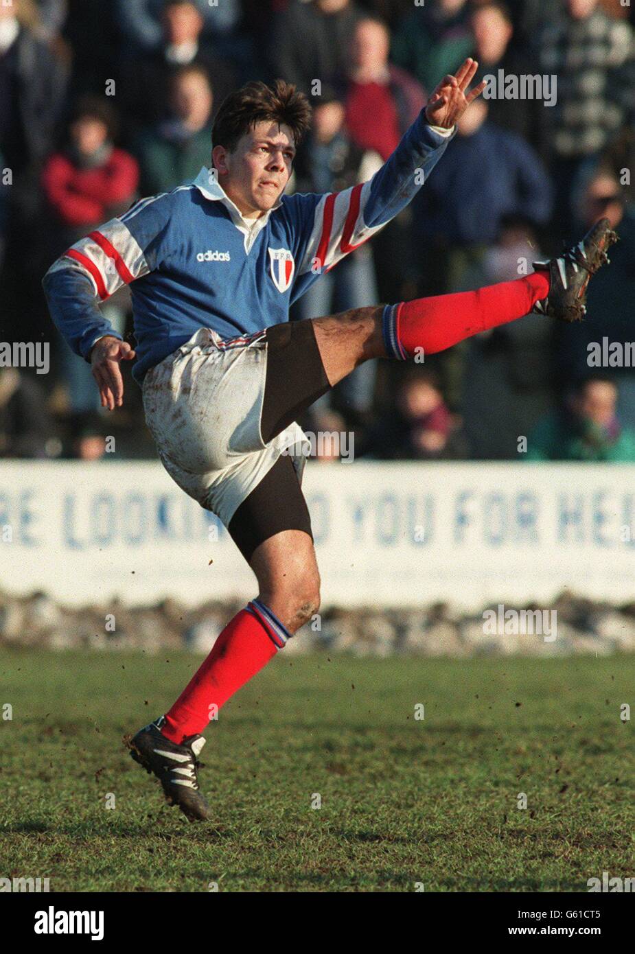 Rugby Union, Scotland A v France A. Gerald Merceron, France Stock Photo ...