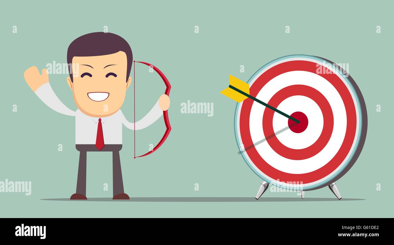 Aim goal purpose determination Stock Vector Images - Alamy