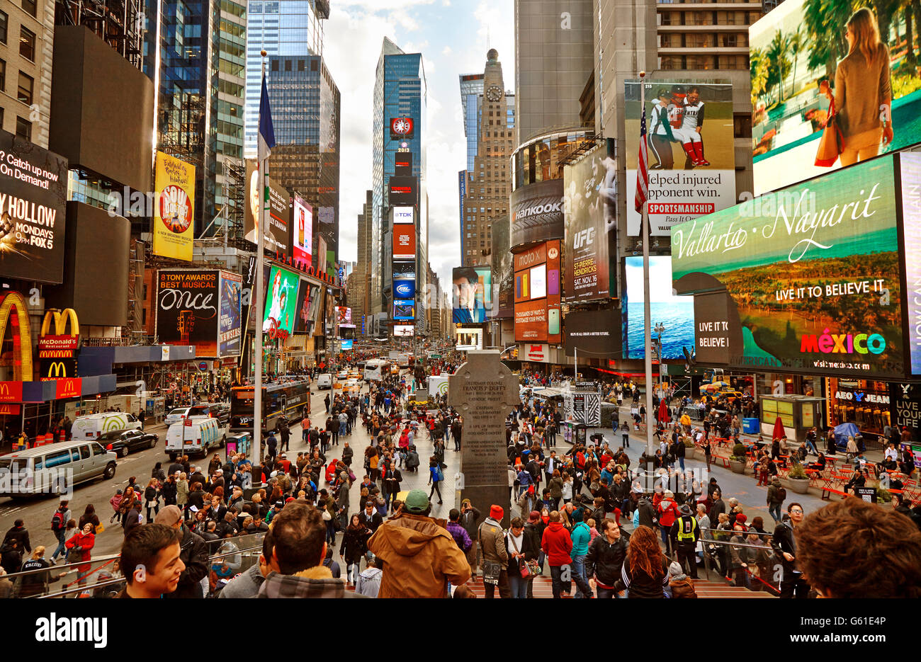 Busy City Streets Background