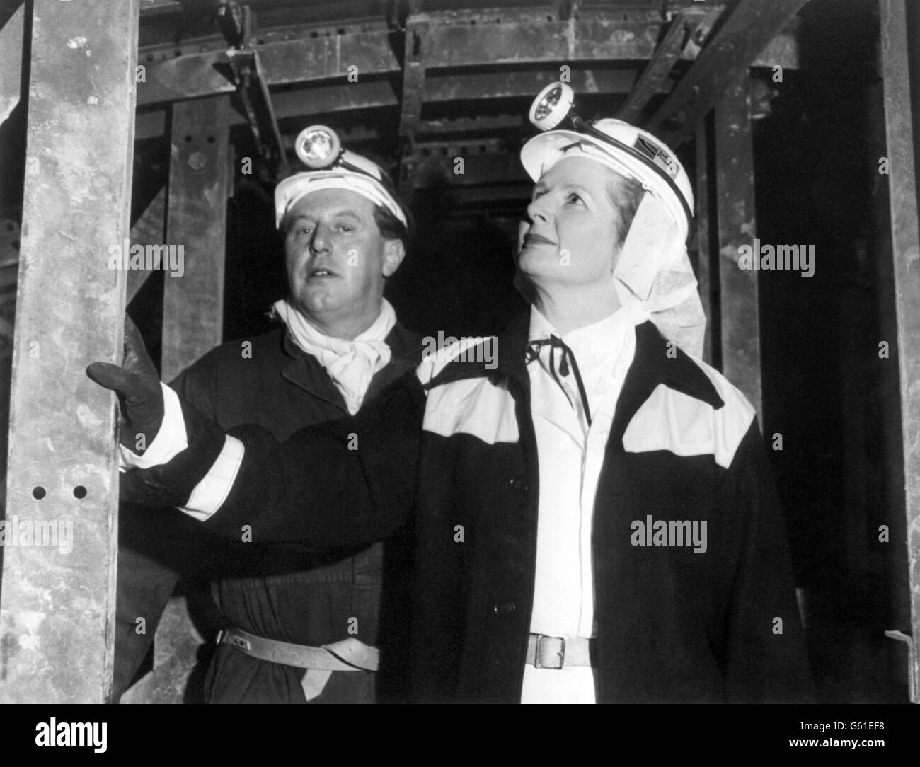 Politics - Prime Minister Margaret Thatcher - Wistow colliery - Selby ...