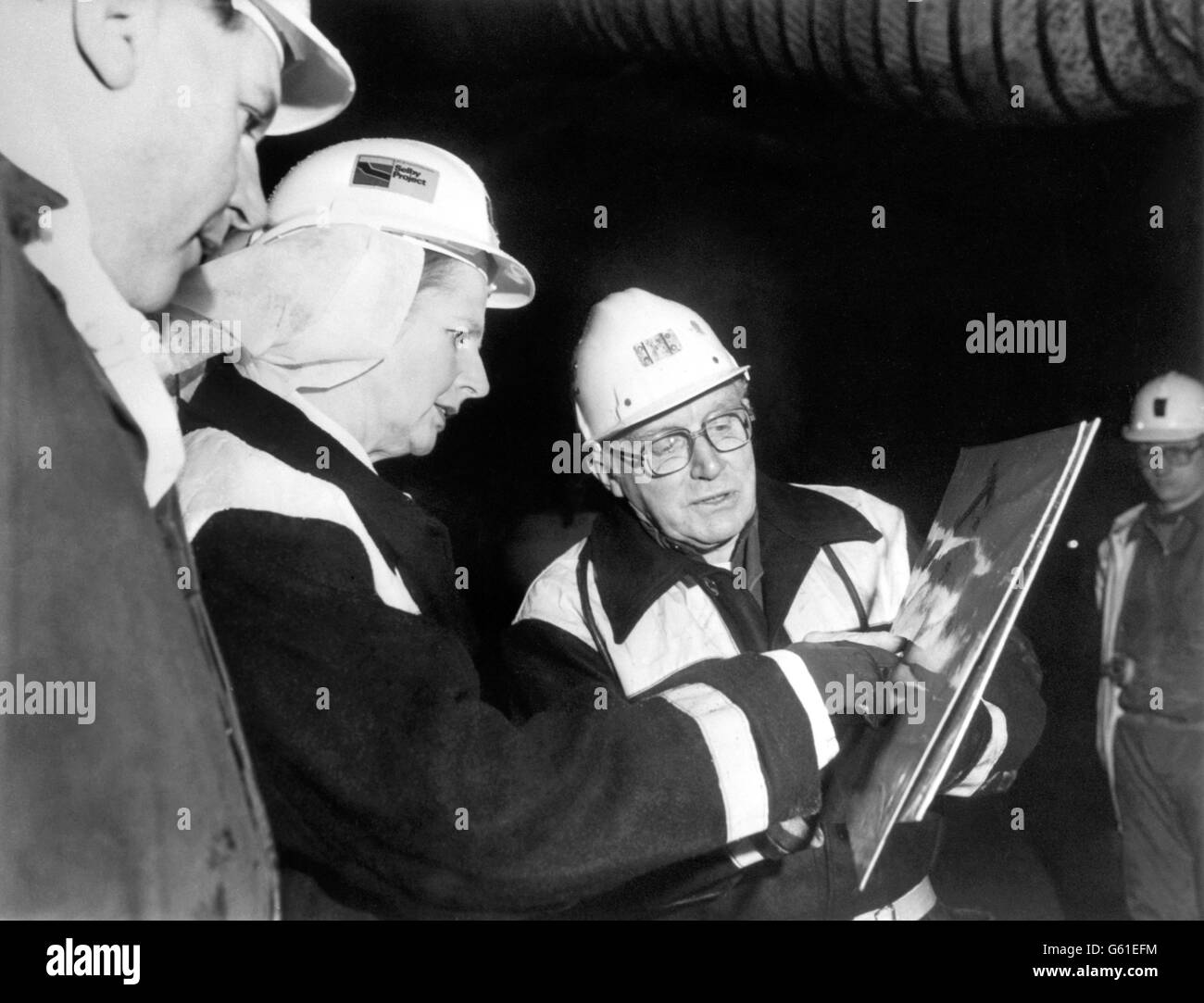 Prime Minister Margaret Thatcher during her St Valentine's day ...