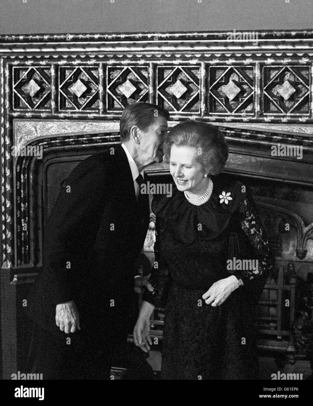 Politics - Reagan and Thatcher - 1984 Stock Photo - Alamy