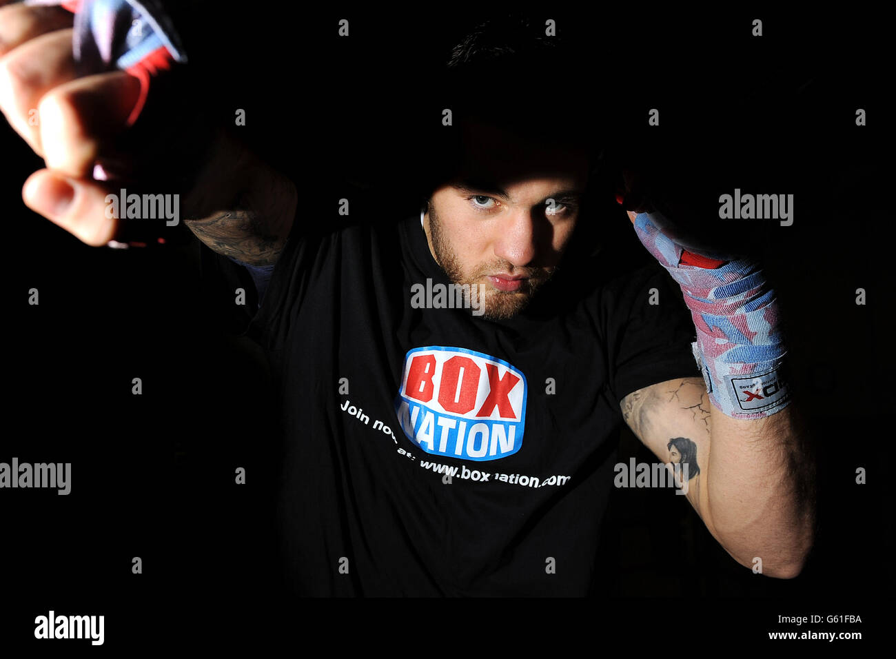 Boxing - Nathan Cleverly Work Out - Planet Fitness Stock Photo - Alamy