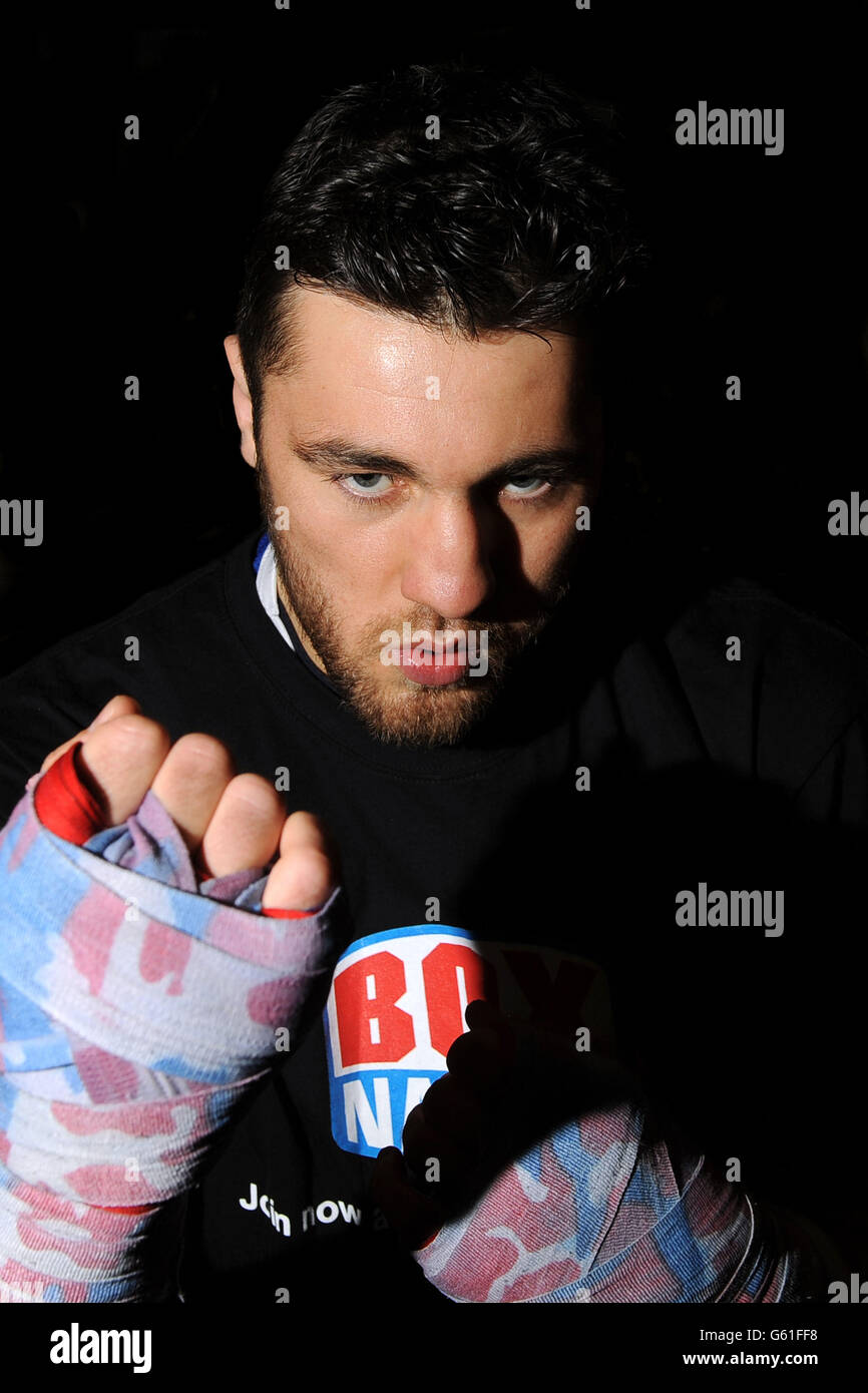 Boxing - Nathan Cleverly Work Out - Planet Fitness Stock Photo - Alamy