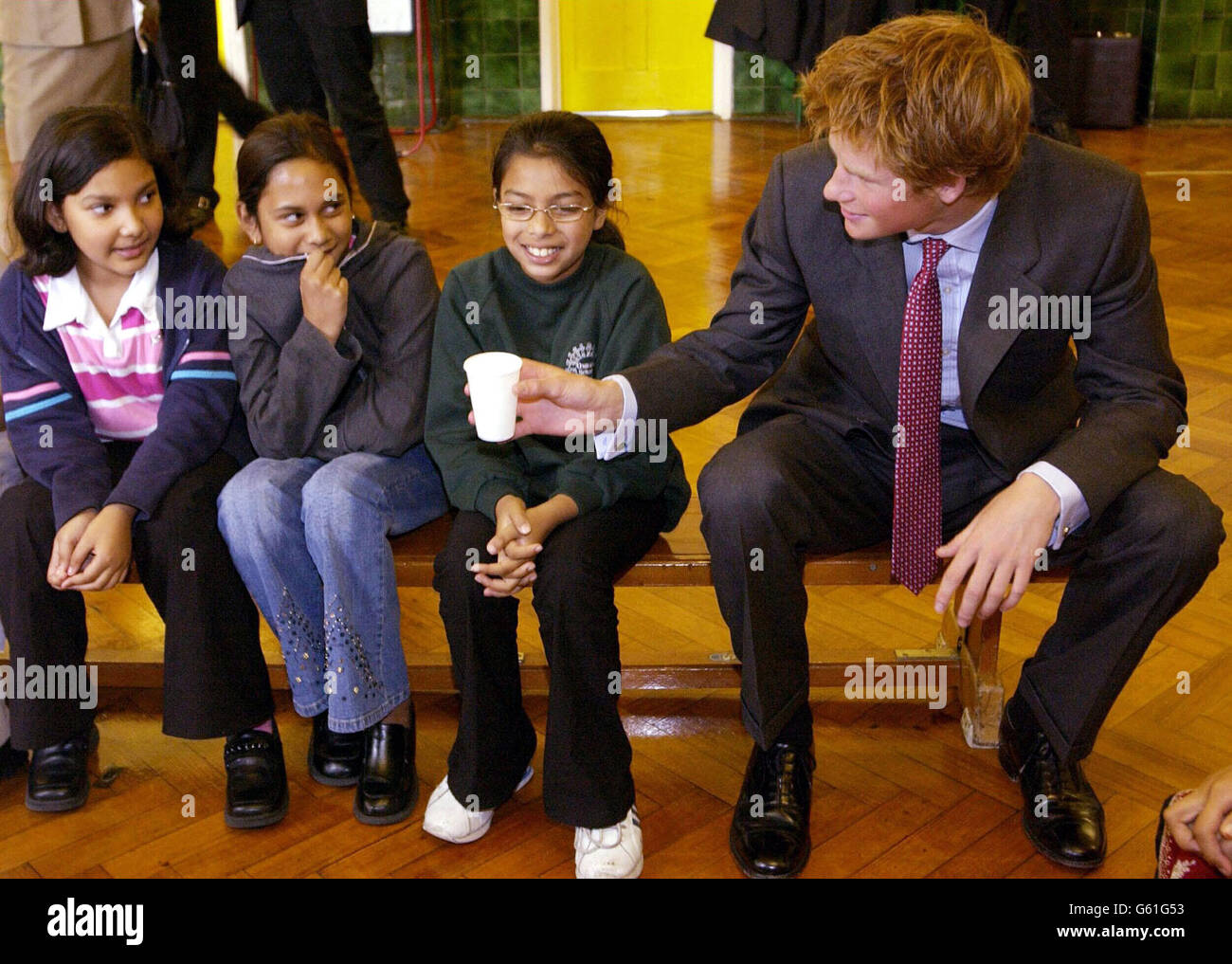 Royalty - Prince Harry - Osmani school - Whitechapel, London Stock ...