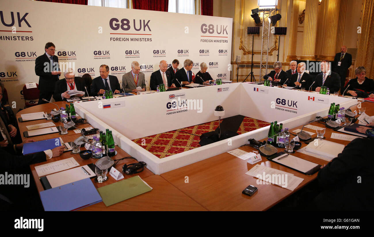 G8 Foreign Ministers meeting Stock Photo - Alamy