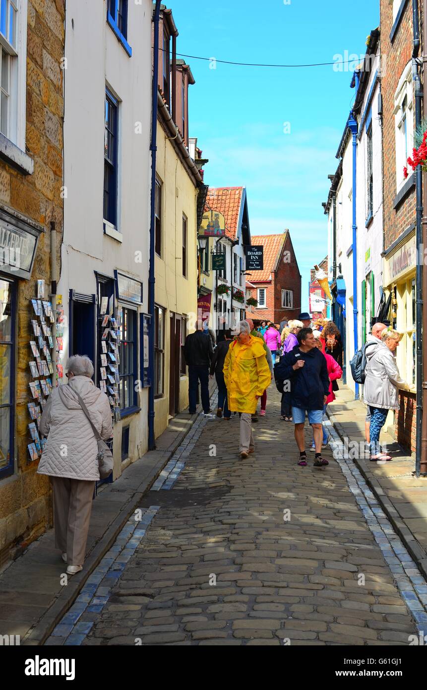 Old town centre, Whitby, East Coast, North Yorkshire, England, United ...