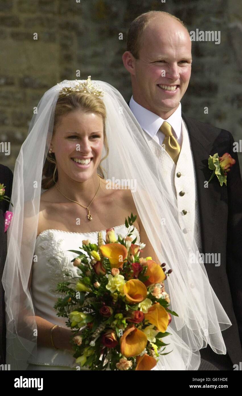 Philip Hall after marrying Katie Potter at All Saints Church, Christian ...