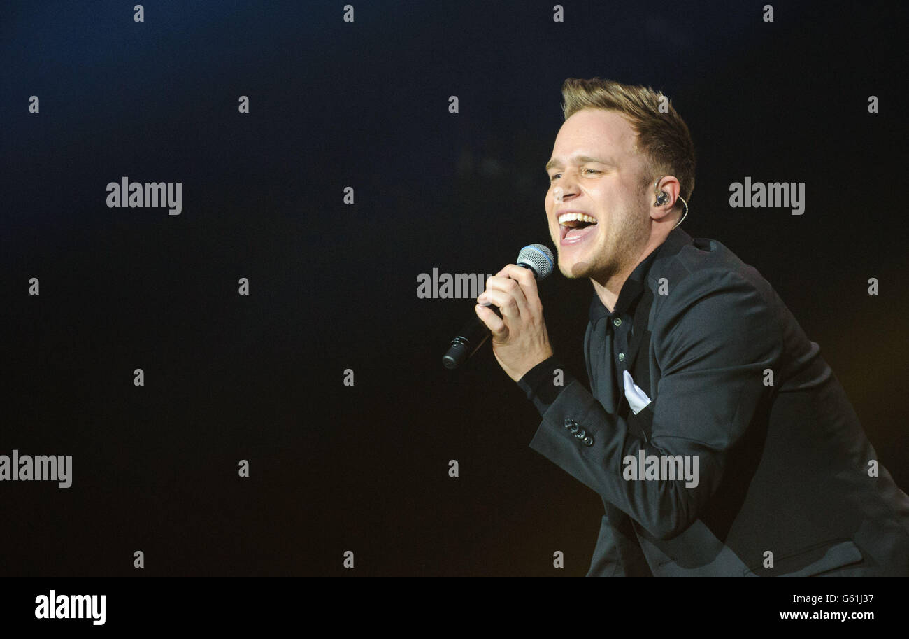 Olly Murs performs at the O2 Arena, in Greenwich, London Stock Photo - Alamy