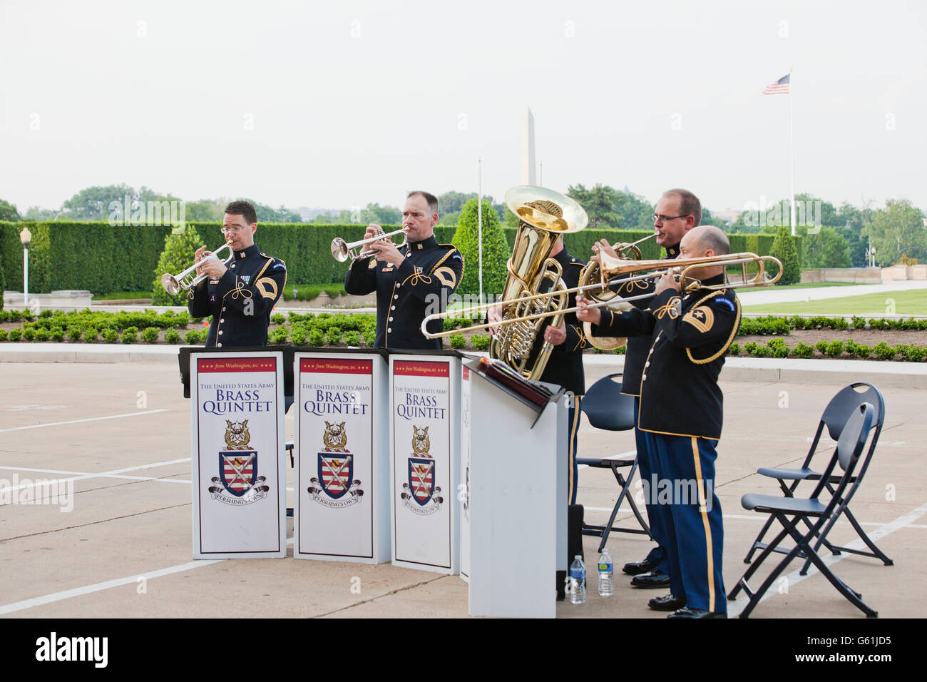 The United States Army Brass Quintet - Washington, DC USA Stock Photo ...