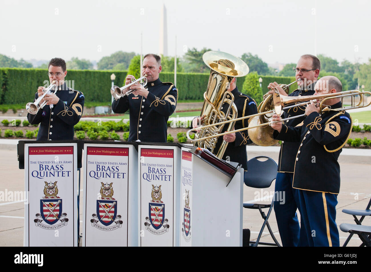 The United States Army Brass Quintet - Washington, DC USA Stock Photo ...