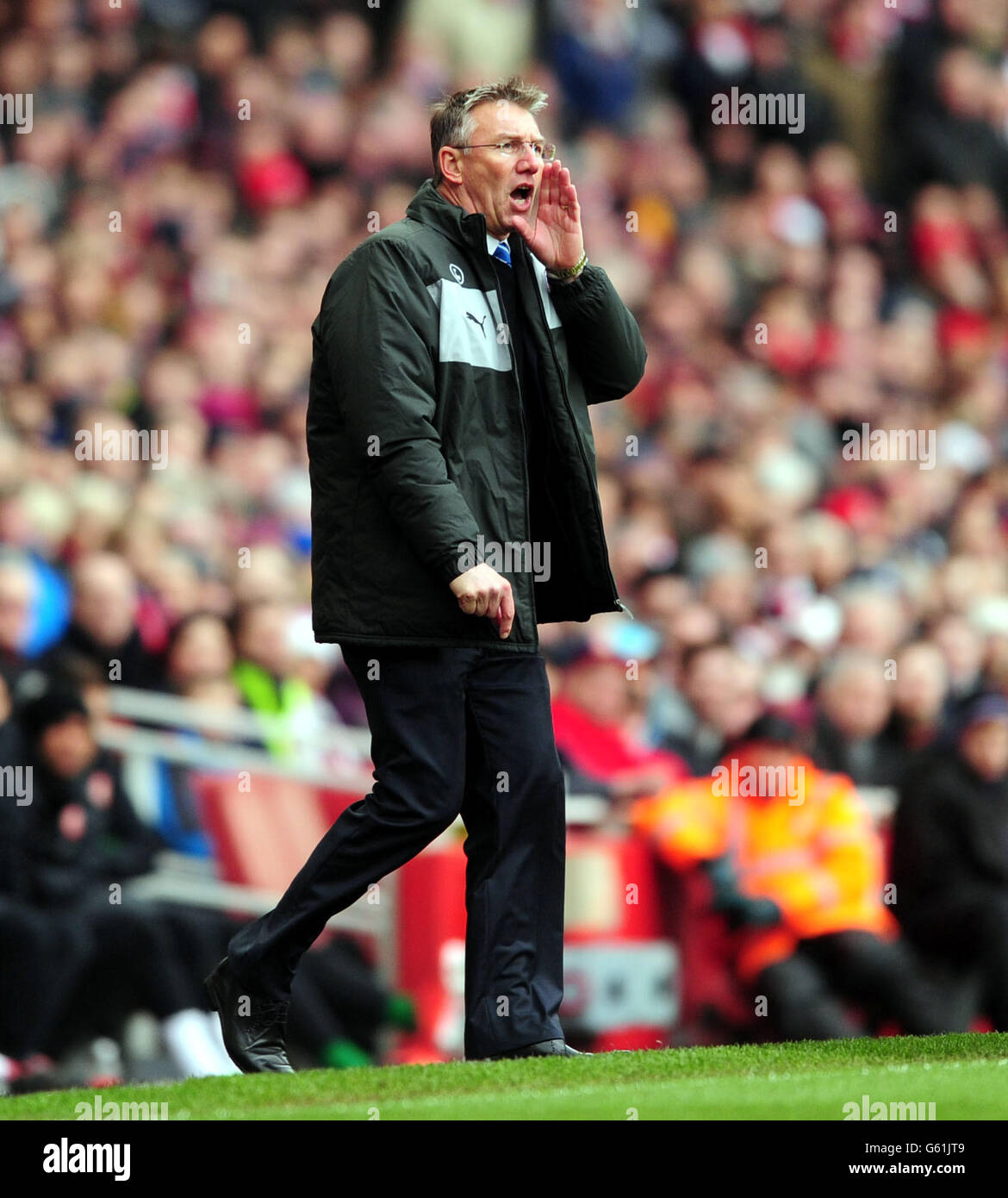 Reading Manager Nigel Adkins during the Barclays Premier League match ...