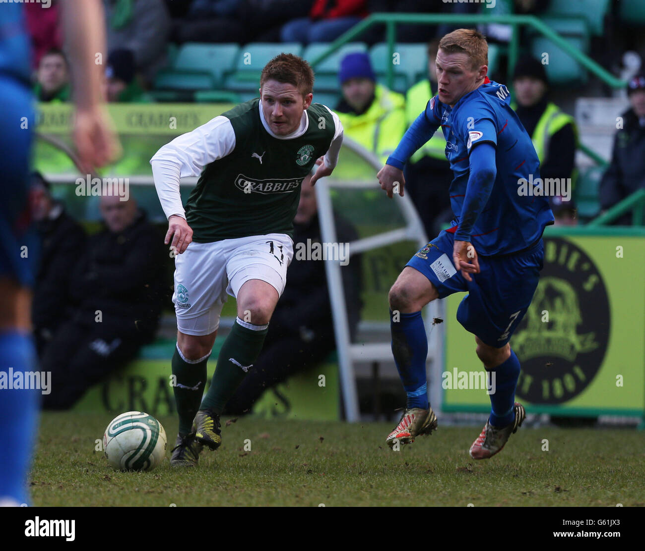 Action soccer inverness hi-res stock photography and images - Alamy