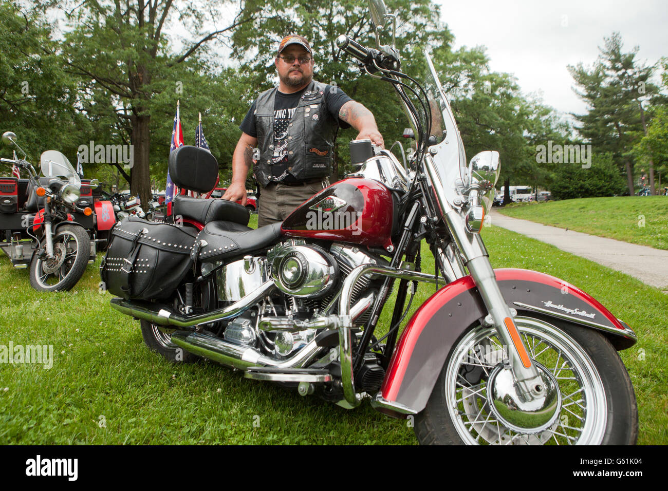 Washington, DC USA, May 29, 2016: Memorial Day Rolling Thunder riders ...