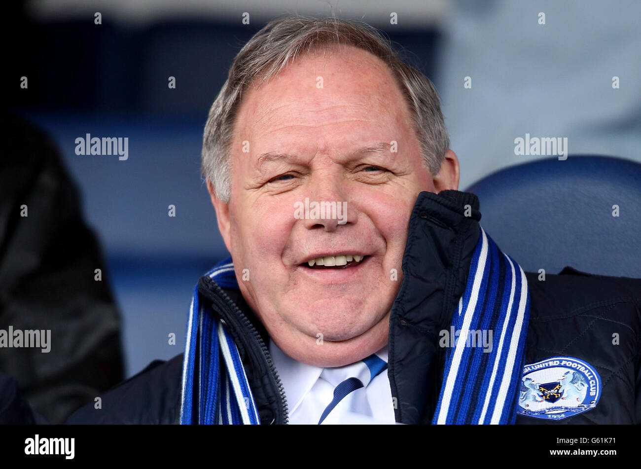 Peterborough United's Chairman Barry Fry in the stands during the ...