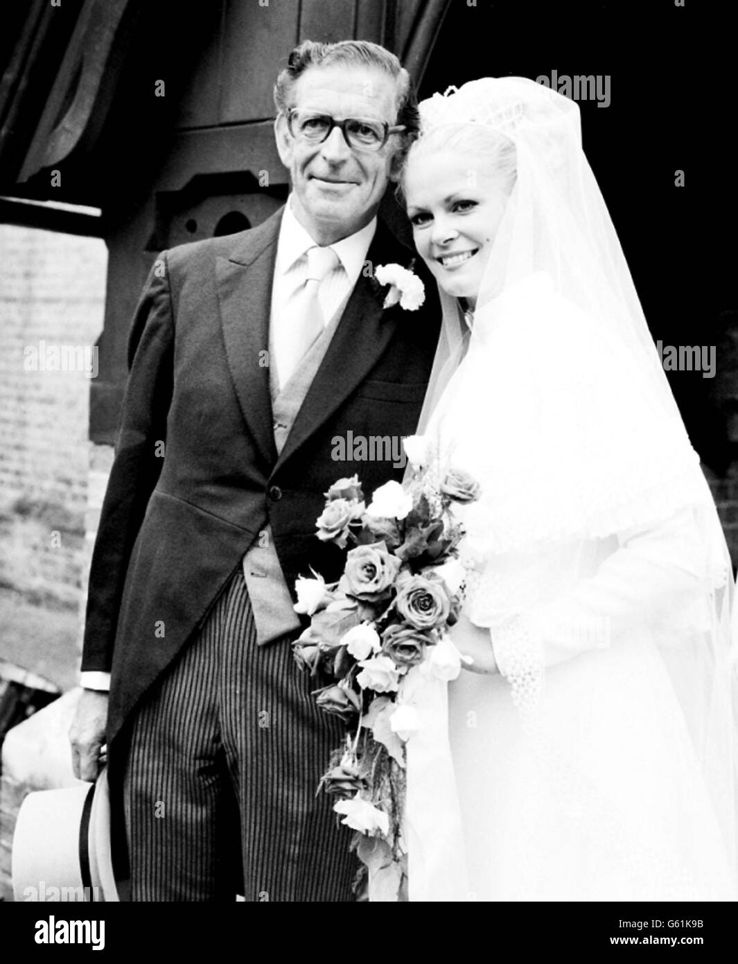 George Mitchell ,59, of Black and White Minstrel fame, with his bride ...