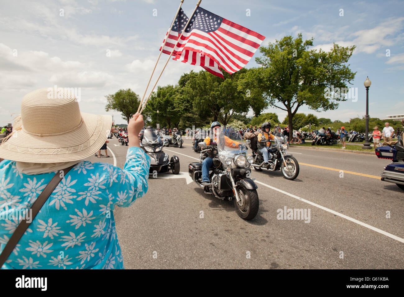 American supporters flags hi-res stock photography and images - Alamy