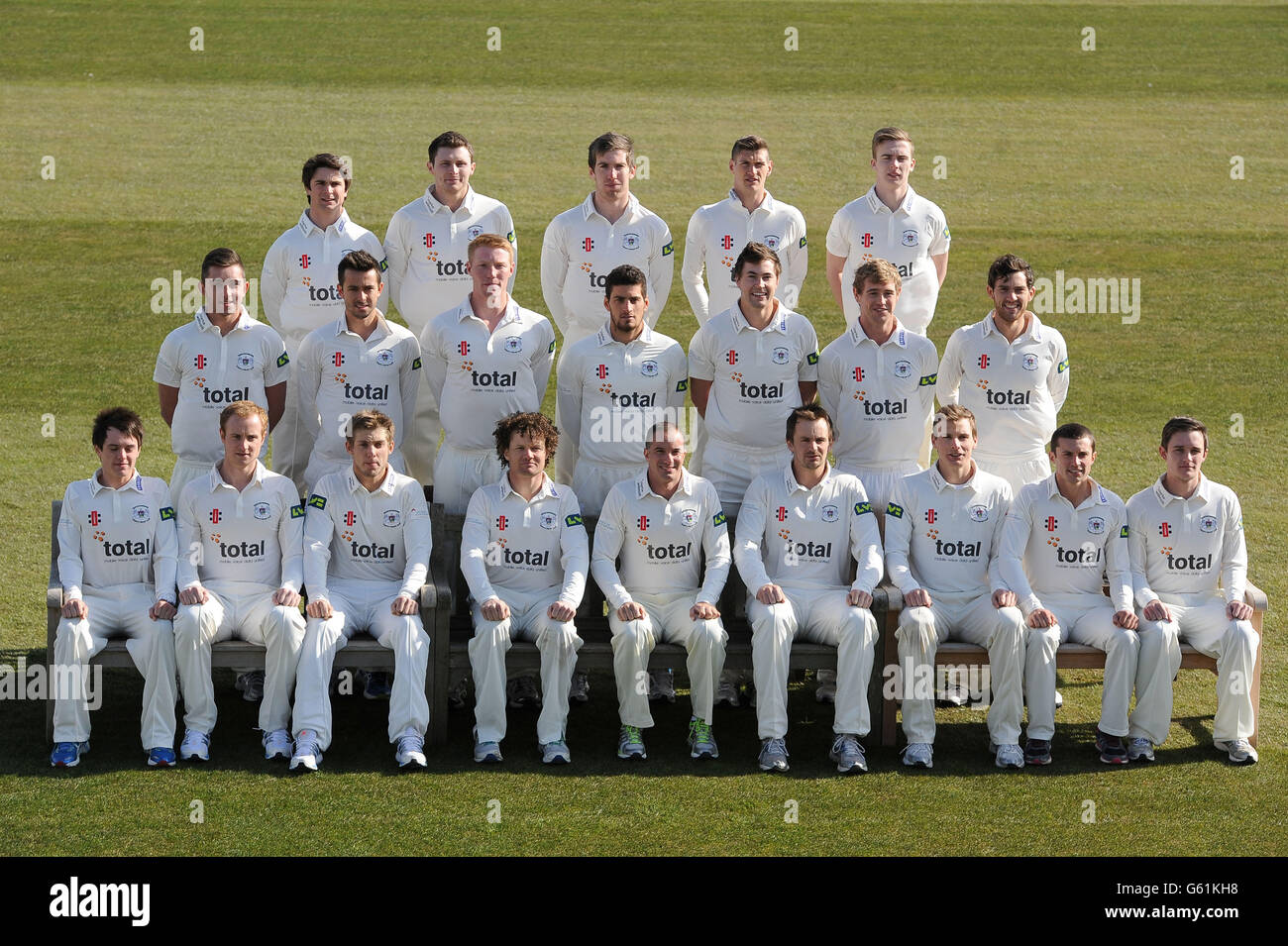 Gloucestershire County Cricket's (front row left to right) Cameron ...