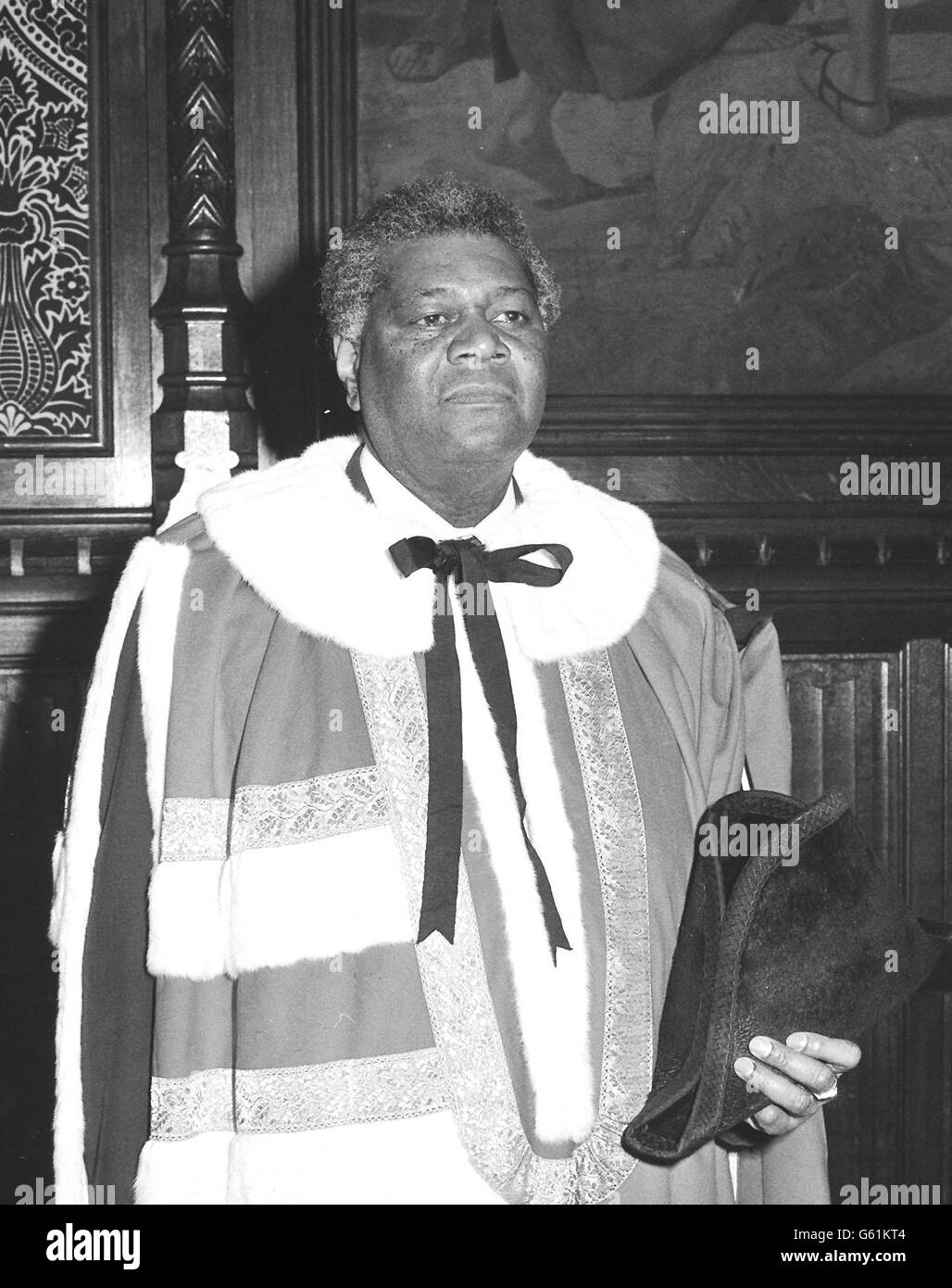 Lord Pitt of Hampstead, formerly Dr David Pitt, preparing for his ...