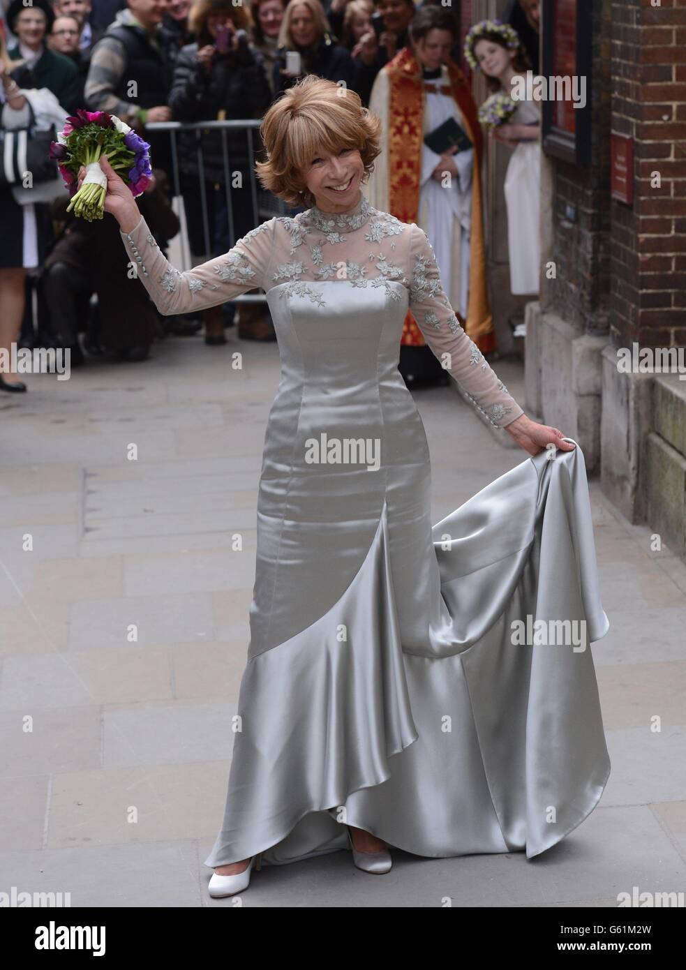 Arrives Wedding Coronation Street Actress Helen Worth High Resolution ...
