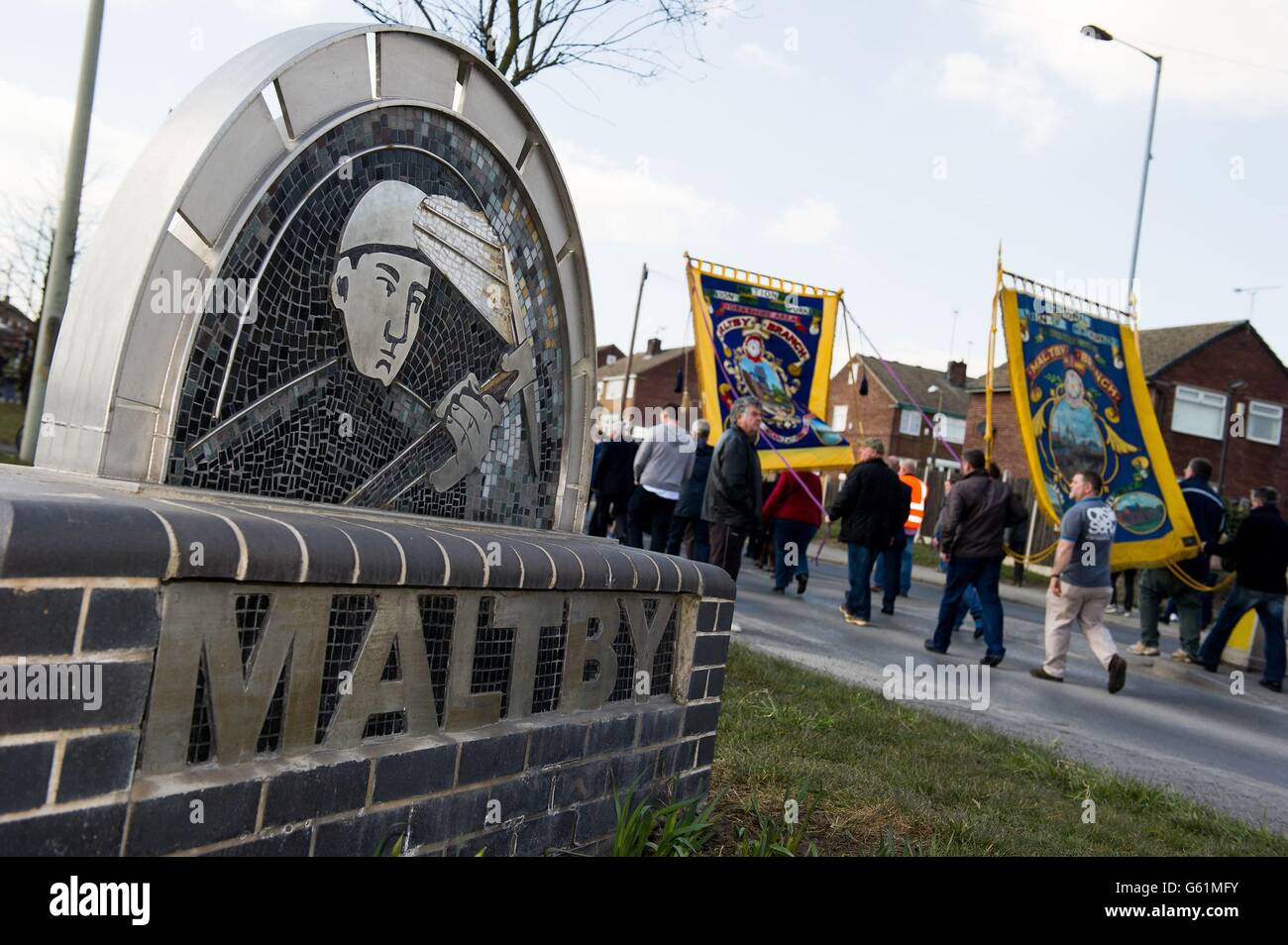 Ex-miners, friends and families gathered today to mark the closing of ...