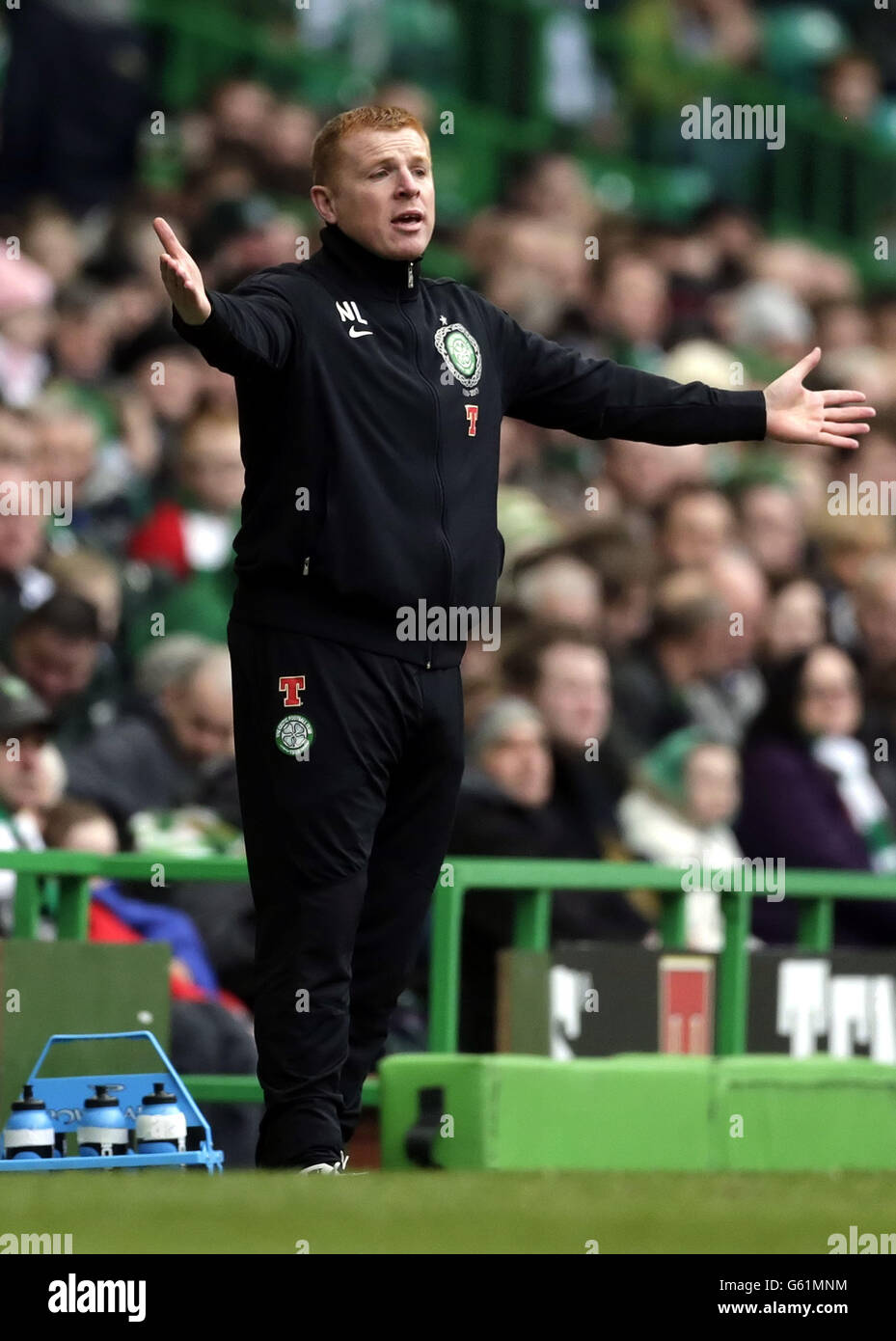Celtic manager Neil Lennon during the Clydesdale Bank Scottish Premier ...