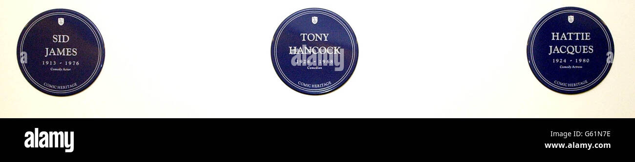 Three Comic Heritage Blue plaques unveiled for comedy legends Sid James ...