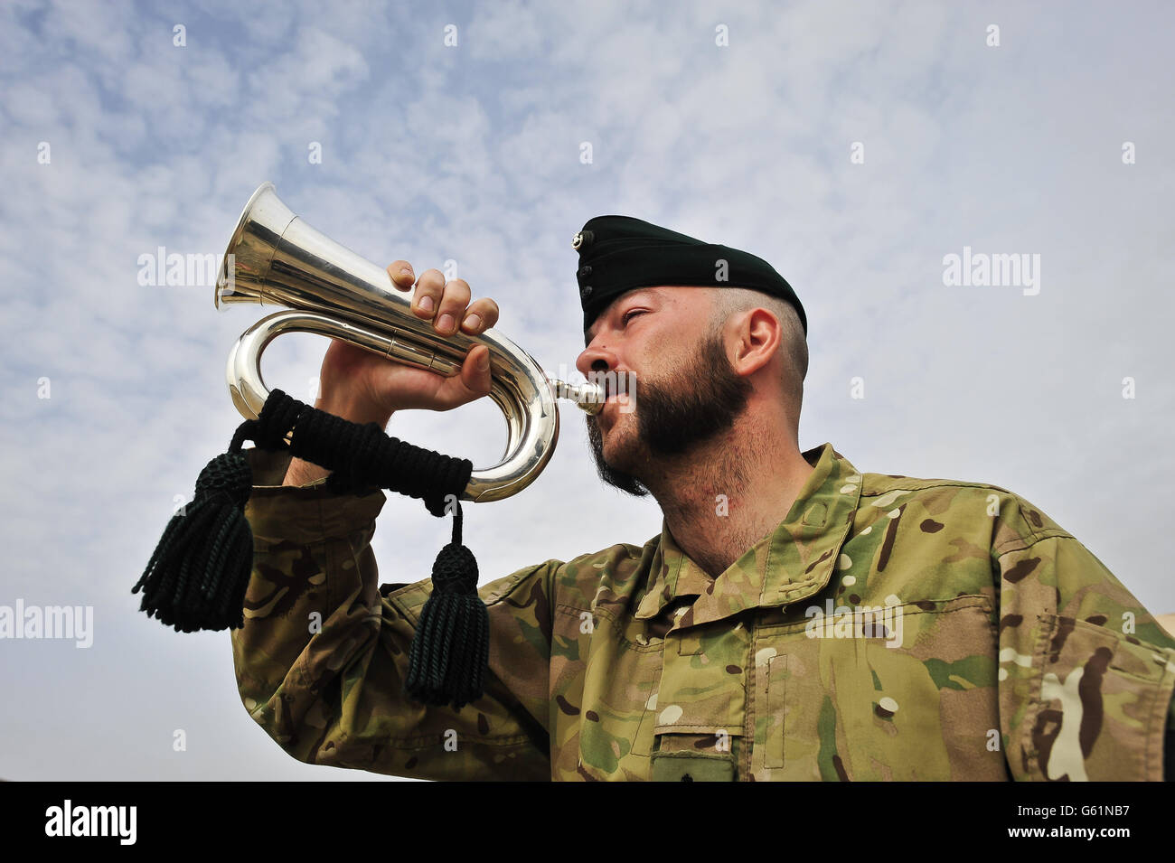 Bugle Major Steve Martin,33, from Barnsley, south Yorkshire, of 4 ...