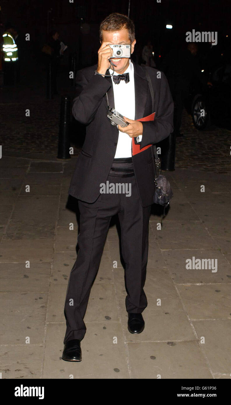 Mario Testino arriving at the Garrard party at the Tower of London ...
