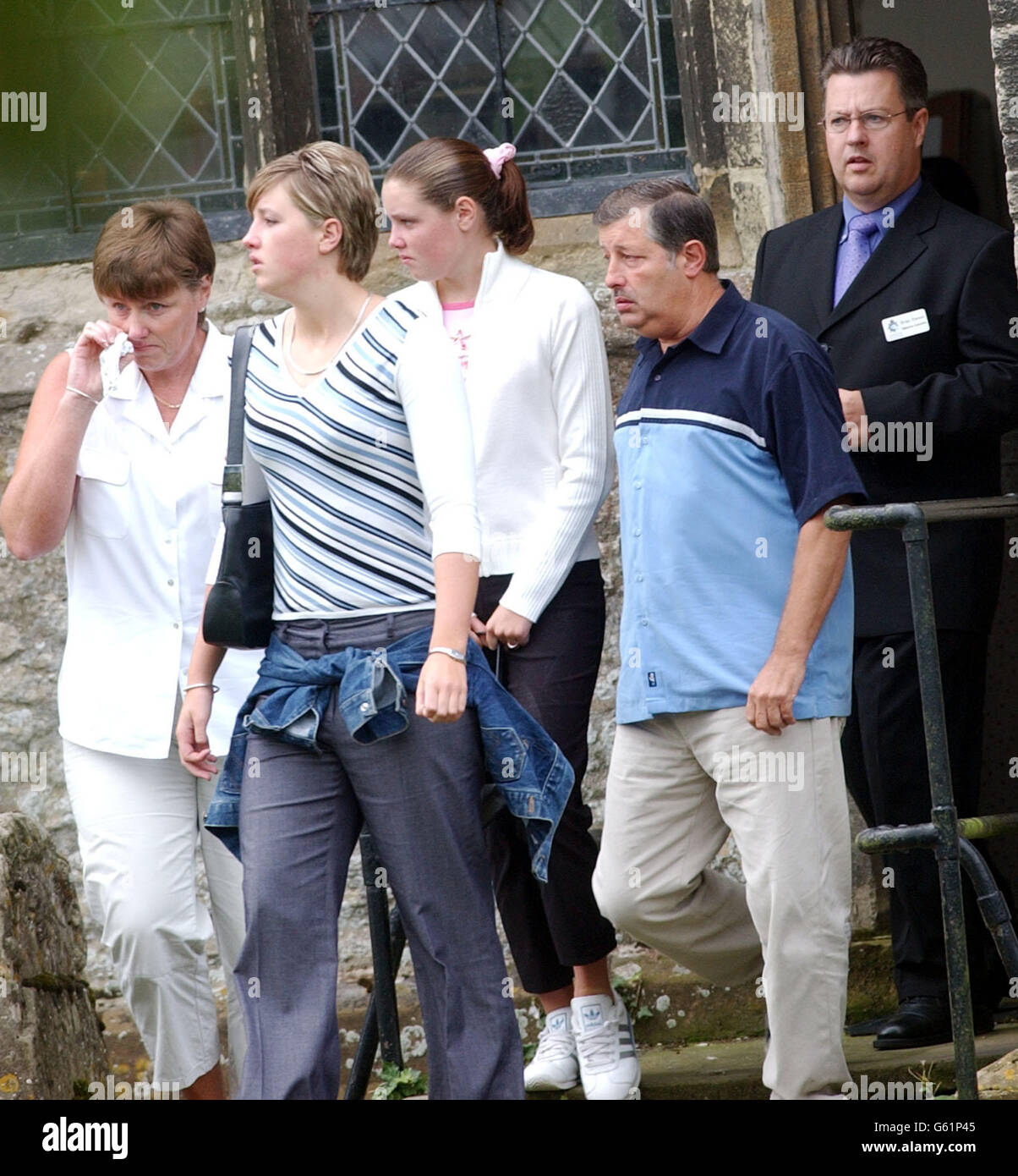 Family liaison officer, Detective Constable Brian Stevens (far right ...